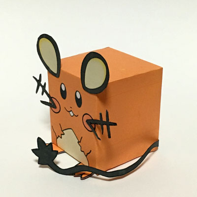 Pokemon: Dedenne Cubee Paper Toy | Paperized Crafts