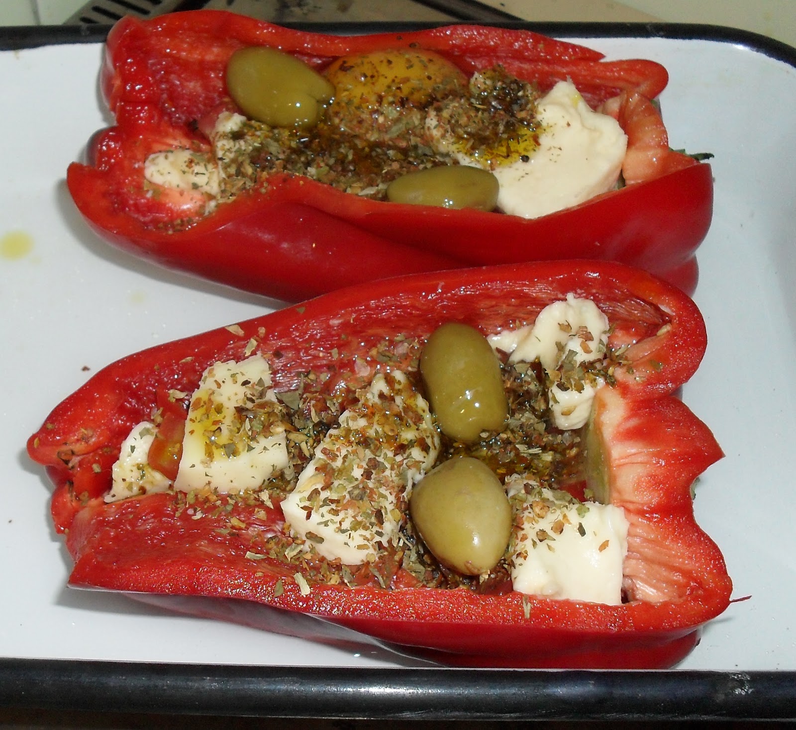 Yo No Soy Cocinero...: Morrones rellenos al horno