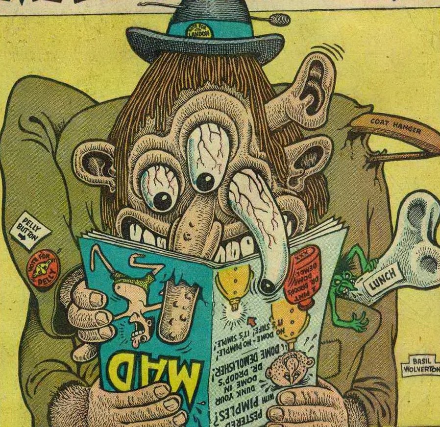 Basil Wolverton | Wolverton, Cartoon art, Basil wolverton