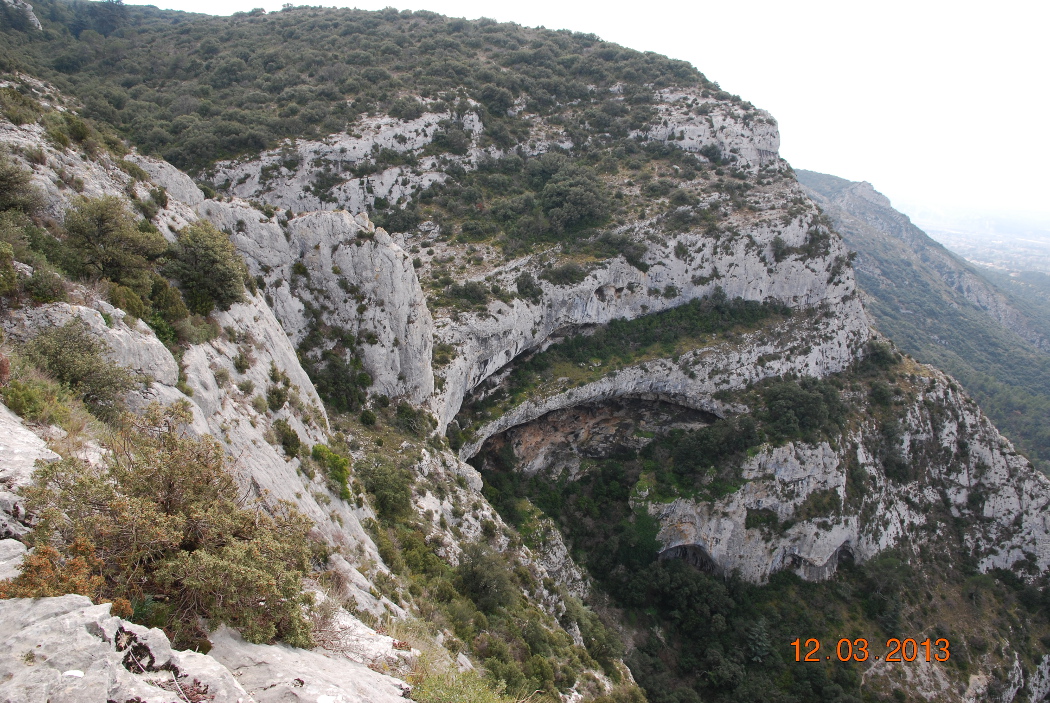 lesdanjean: Gorge de Badarel rochers de Baude 12 mars 2013