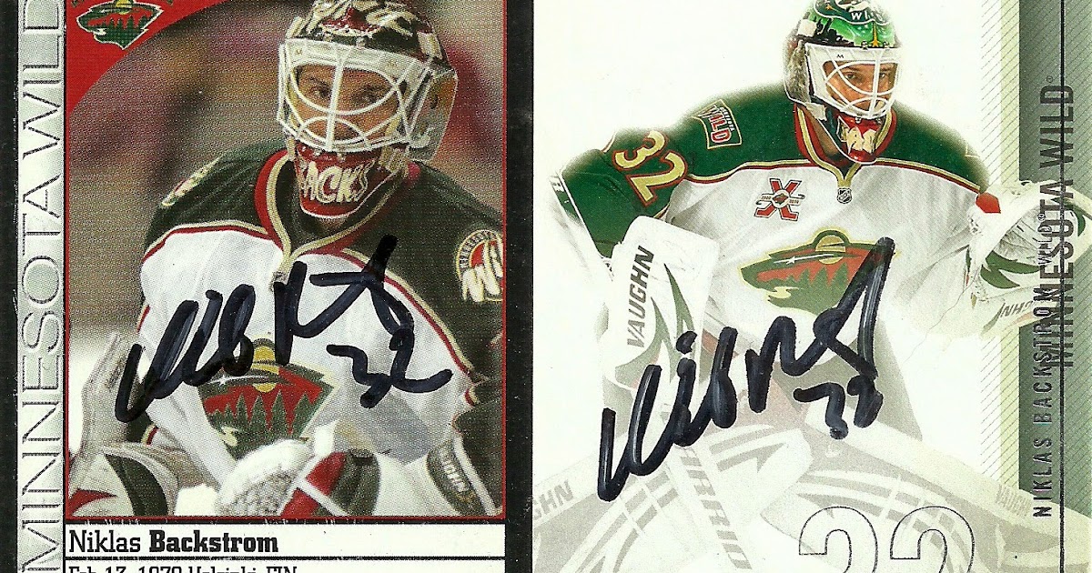 Hell's Valuable Collectibles: Niklas Backstrom: 5 Autographed Cards ...