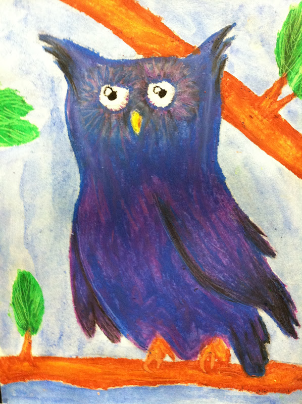 Mrs. Wille's Art Room: Oil pastel owls