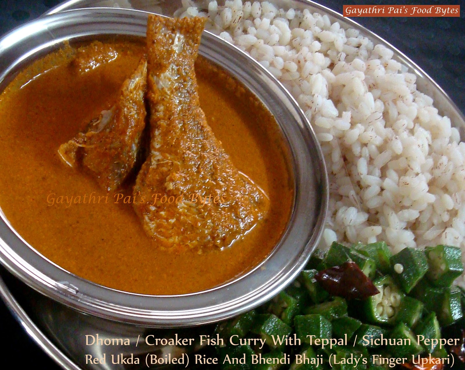 Gayathri Pai's Food Bytes: Dhoma / Croaker Fish Curry With Teppal ...