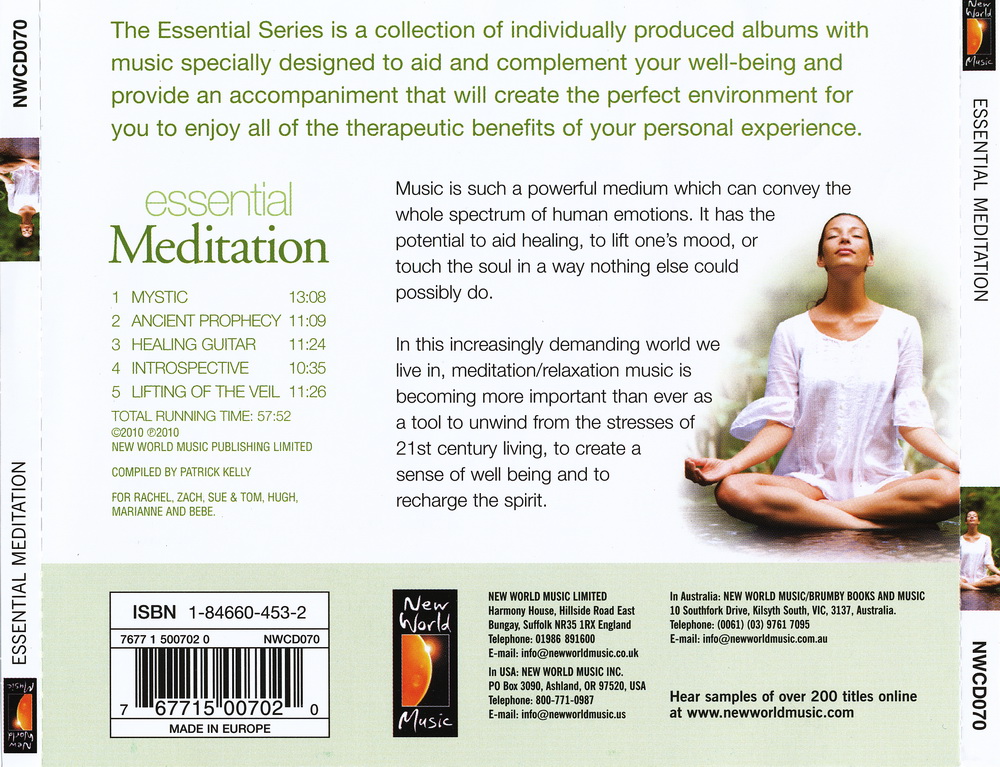 [New Age/Healing] Patrick Kelly - Essential Meditation (2010) [APE]