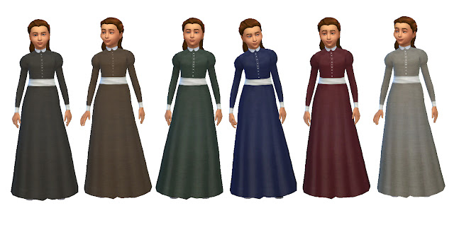 TS4: Sensible Victorian Girls Dress | History Lover's Sims Blog