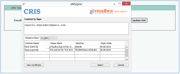 Change the Digital Signature Certificate of a User on IREPS Portal ...