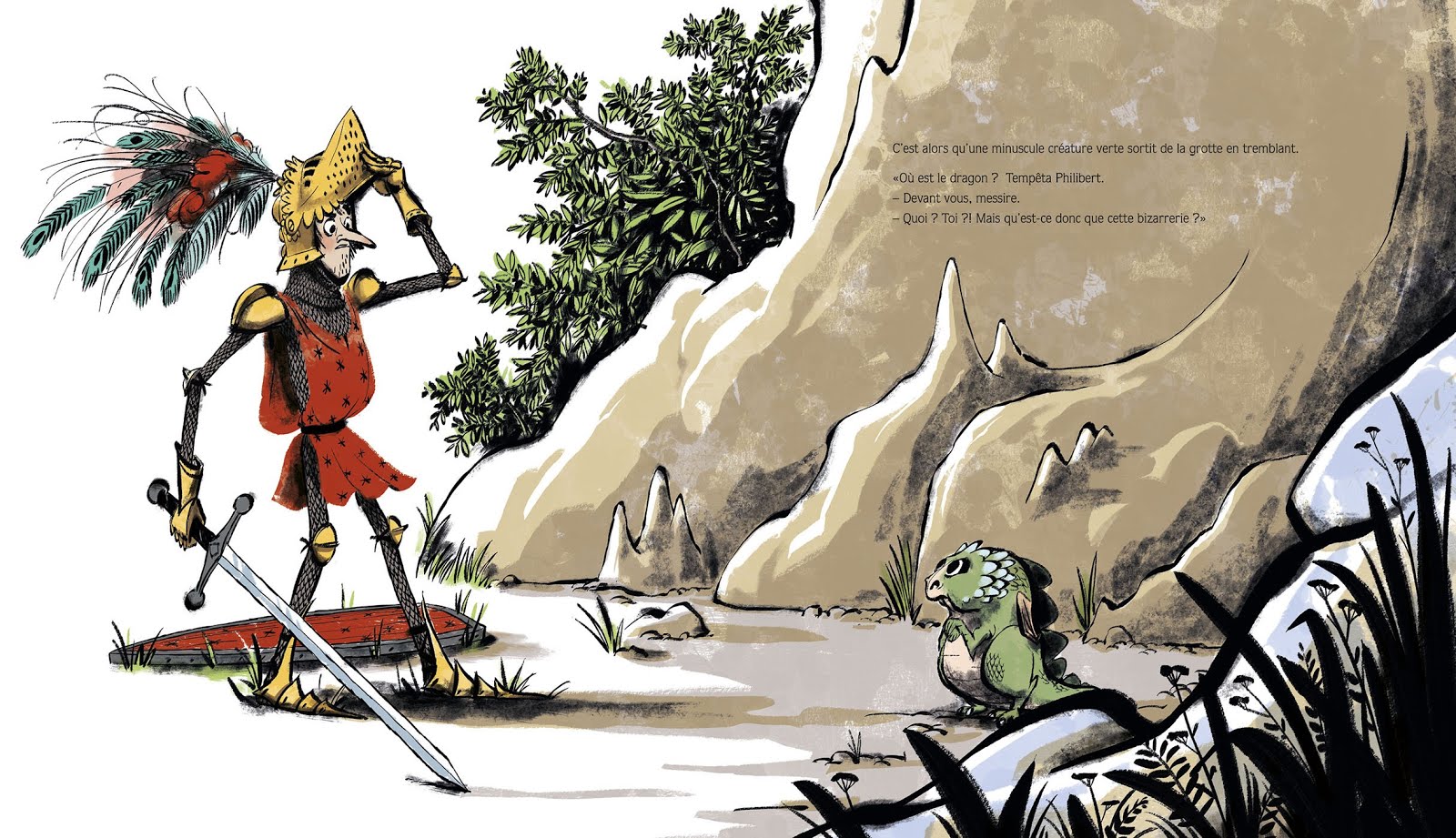 La quête du preux chevalier Philibert parti terrasser un dragon pour ...