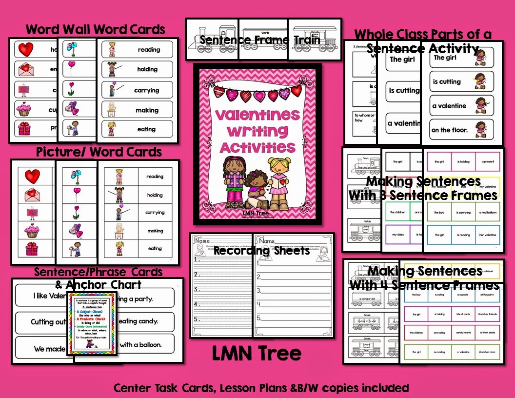 LMN Tree: Valentine's Day Writing Activities and Free Writing Activities