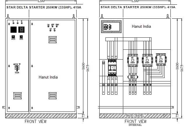 250KW Automatic Star Delta Motor Starter Panel - Electrical Blog