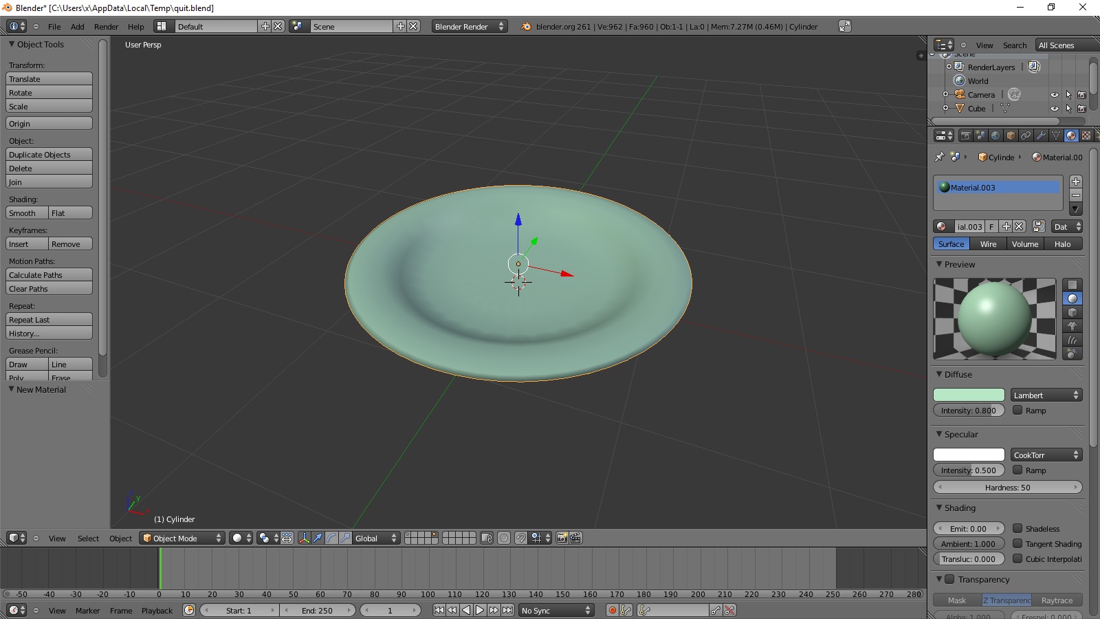 TUTORIAL MEMBUAT OBJEK 3D MENGGUNAKAN BLENDER