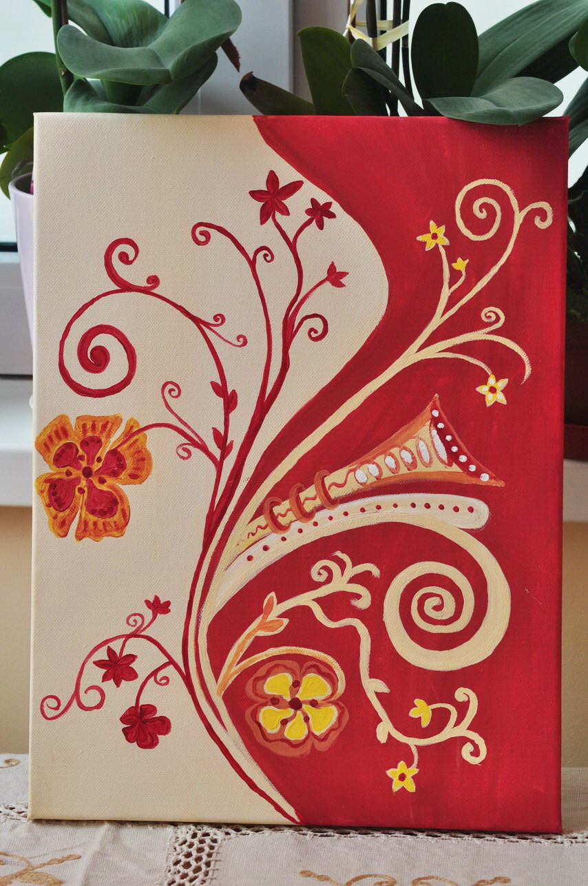 Smalldot paintings: Picturi in acrilic pe panza