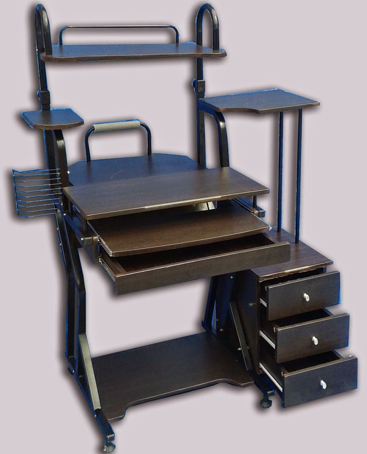 KOMPJUTERSKI STOLOVI: STOLOVI DRVO - METAL