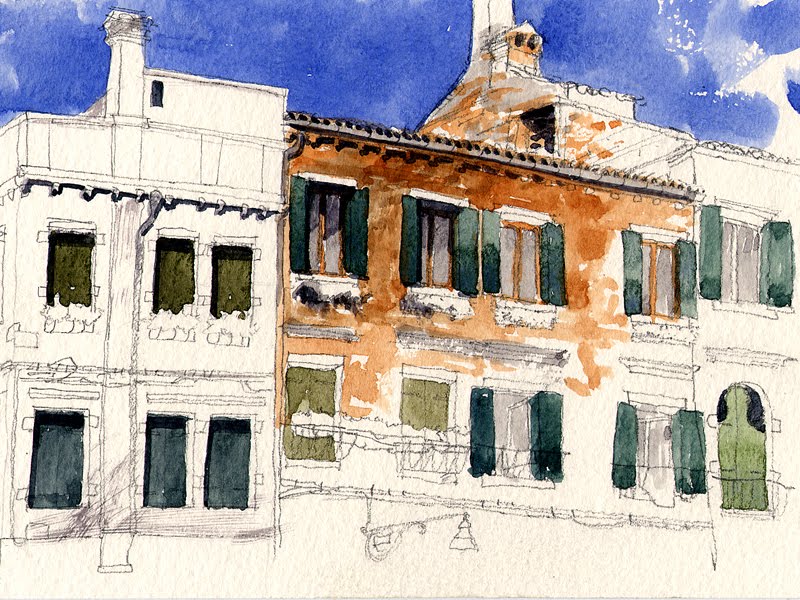 disegni di matteo alemanno: Venezia: urban sketch