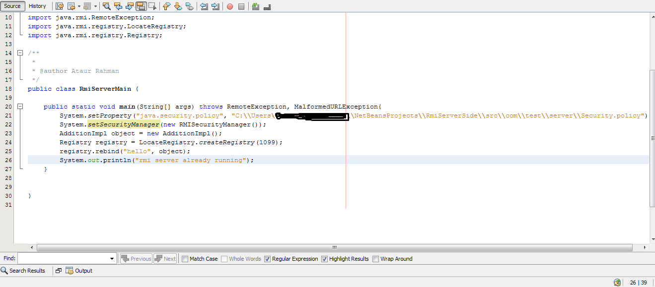 Java RMI (Remote Method Invocation)