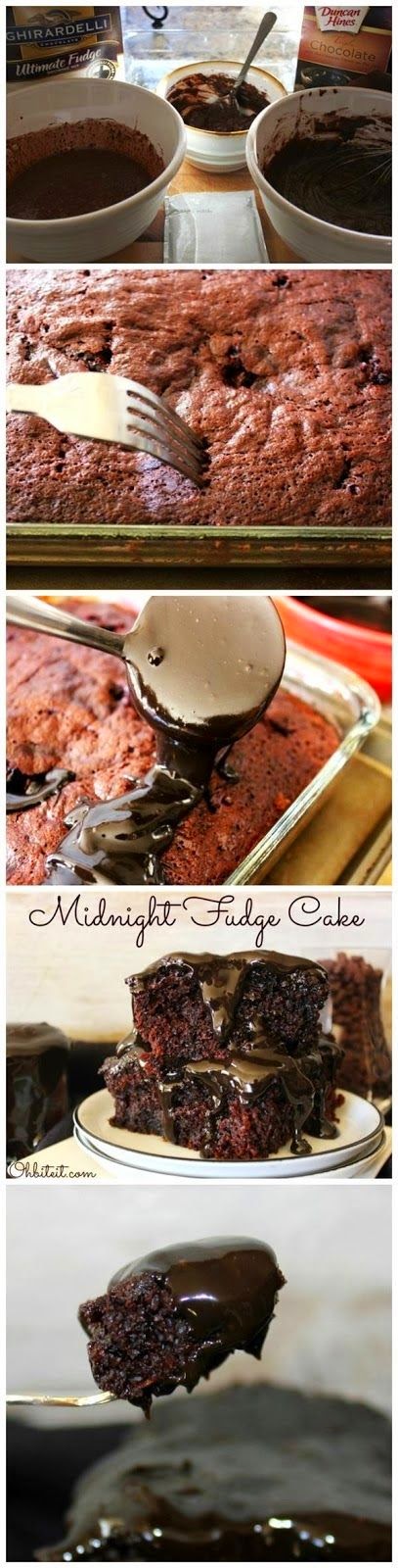 Midnight Fudge Cake ~ Chopped Jalapeno