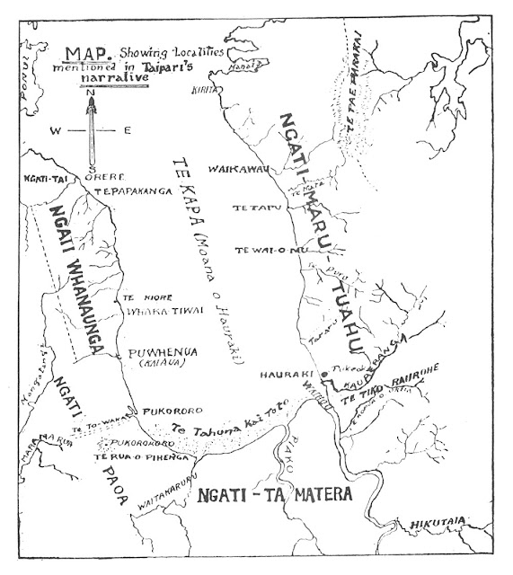 A Map of Iwi Areas in Hauraki