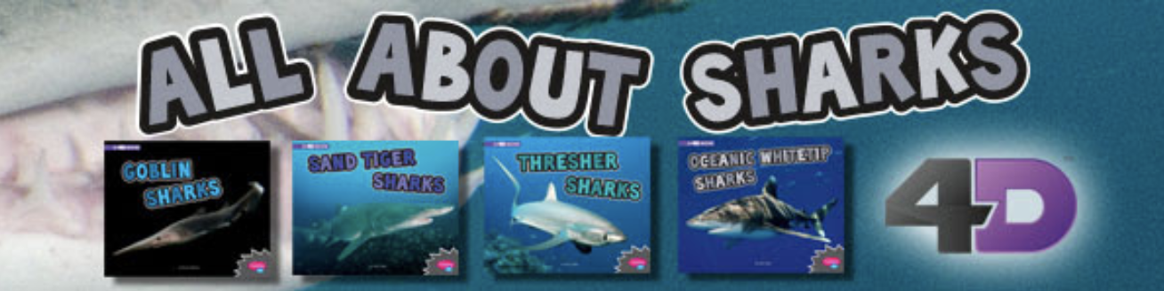 The Library Voice: Bookmarks and 4D All About Sharks!