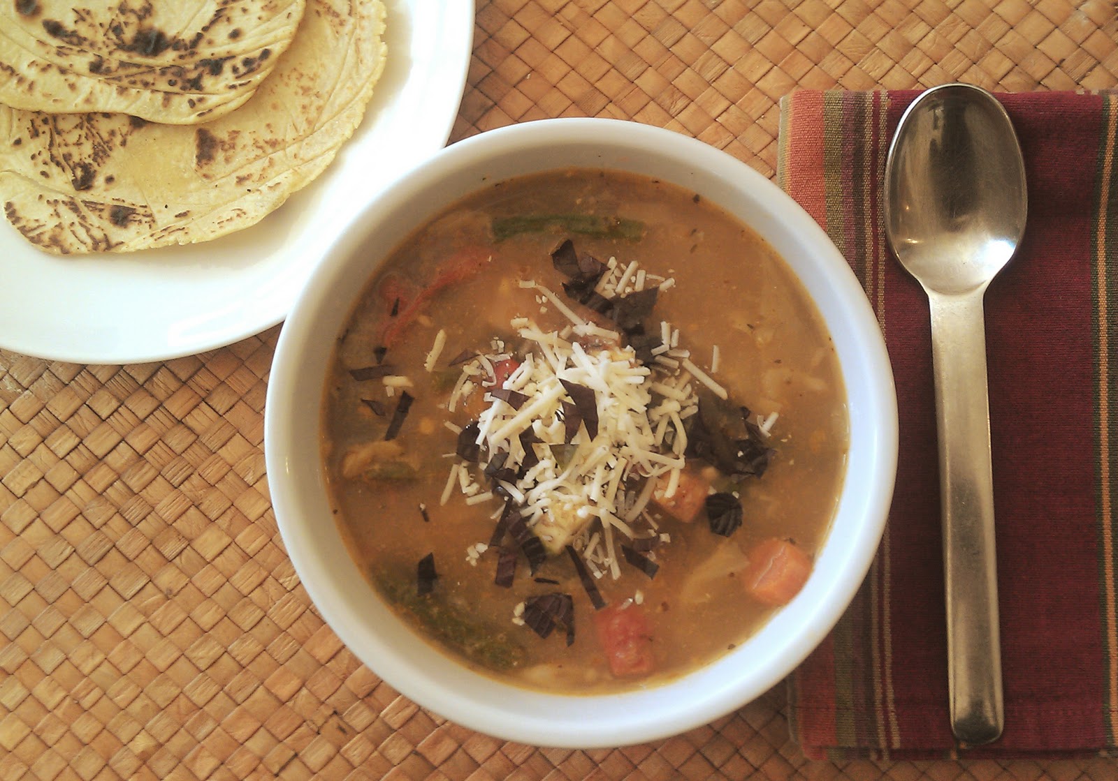 Ganbaru Cook!: Rick Bayless's Caldo de Pollo Ranchero