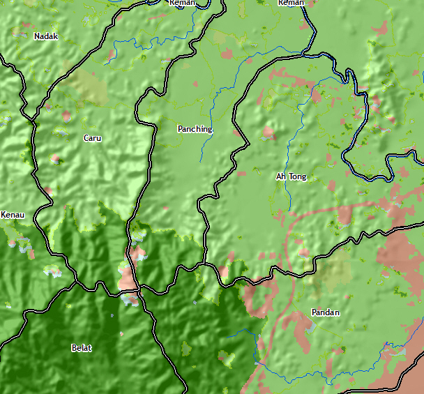 Suka GIS: Tips : Hillshading - Memberi Effect 3D Pada Peta