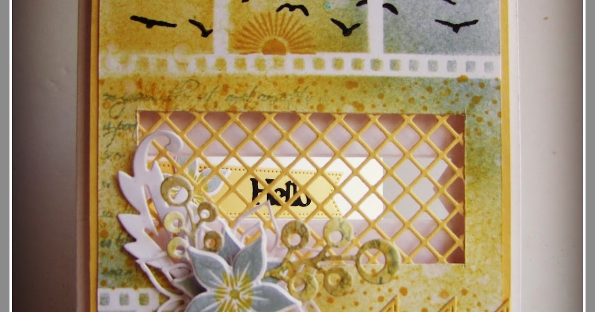 Crealies: Carte "Hello"