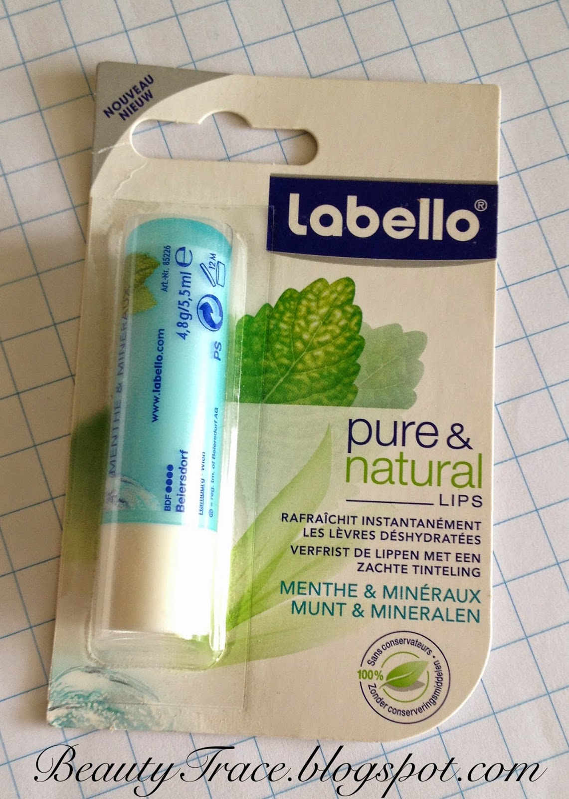 BeautyTrace: Labello Pure & Natural in Mint & Minerals