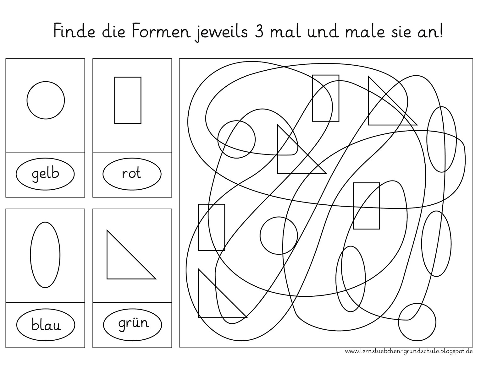 Lernstübchen | Formen finden (1) - die visuelle Wahrnehmung schulen