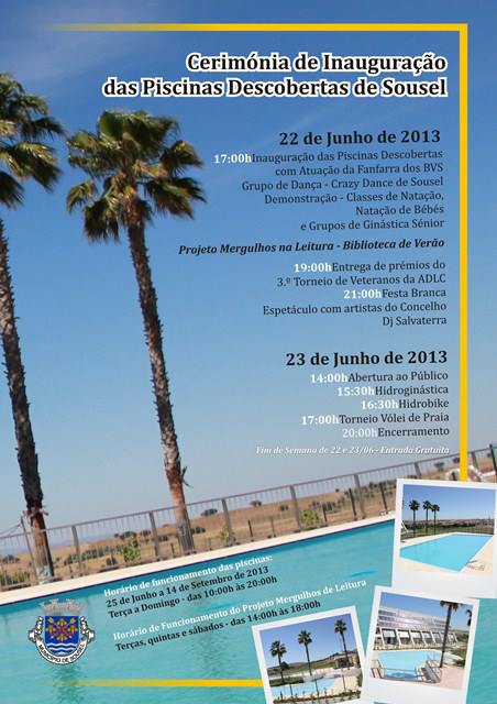 IMENSO SUL: Sousel já tem piscinas descobertas