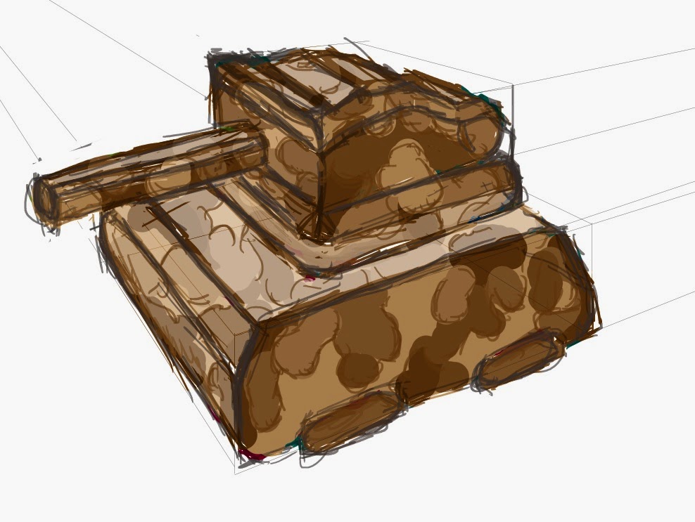 Game Art and Illustrations: DRAWING CHALLENGE : FUTURISTIC TANK (TWO ...