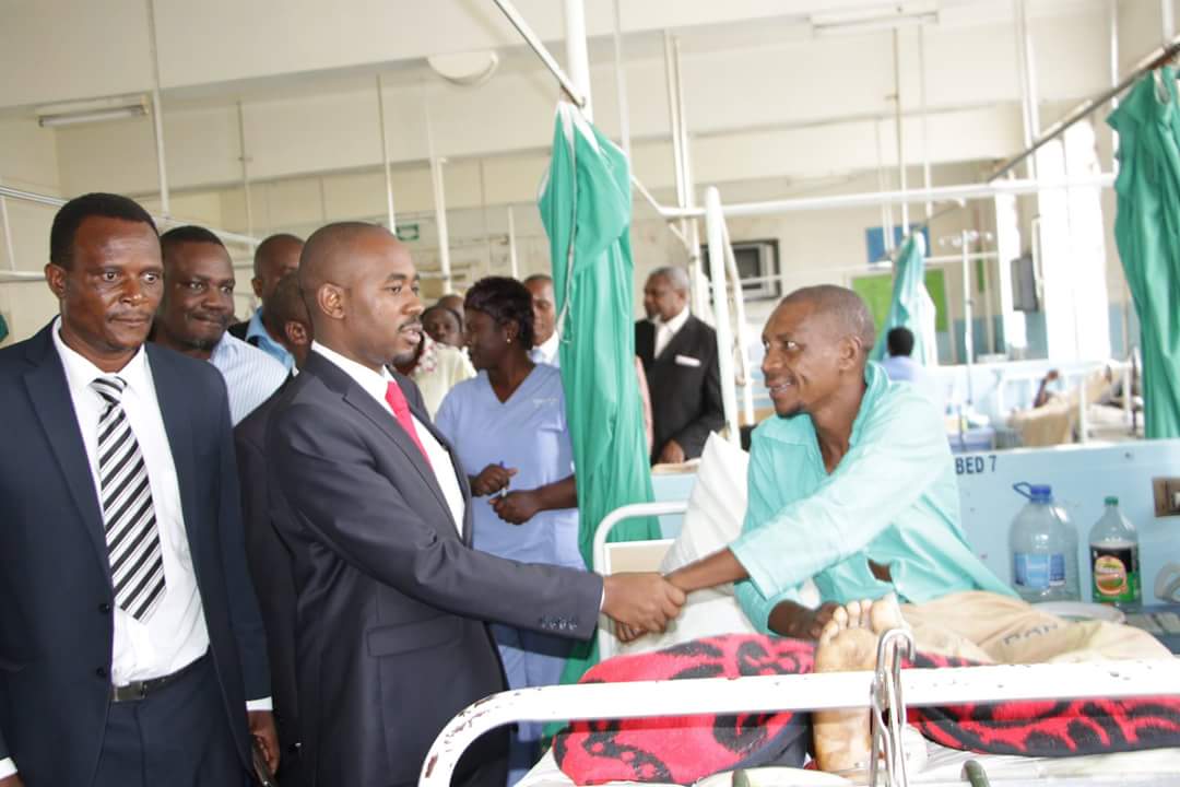 PICS : CHAMISA VISITS HARARE HOSPITAL | Mafaro