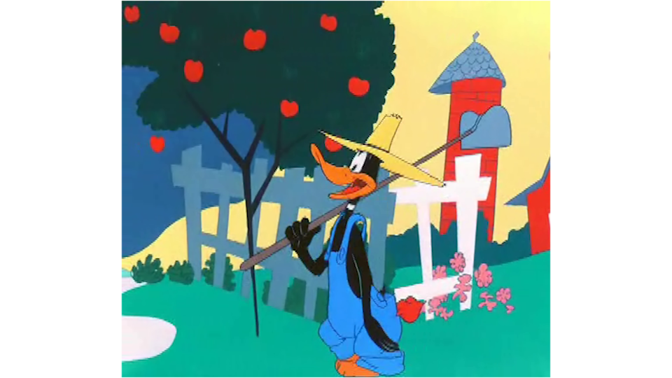 Animation Reference: Daffy Duck walk cycle from 'Duck Amuck' - 1953
