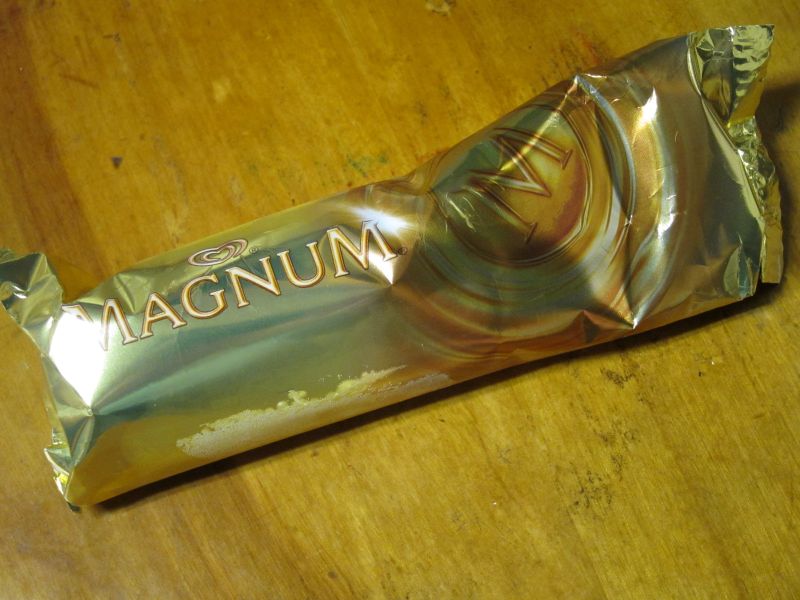 Magnum Ice Cream Gold Wrapper