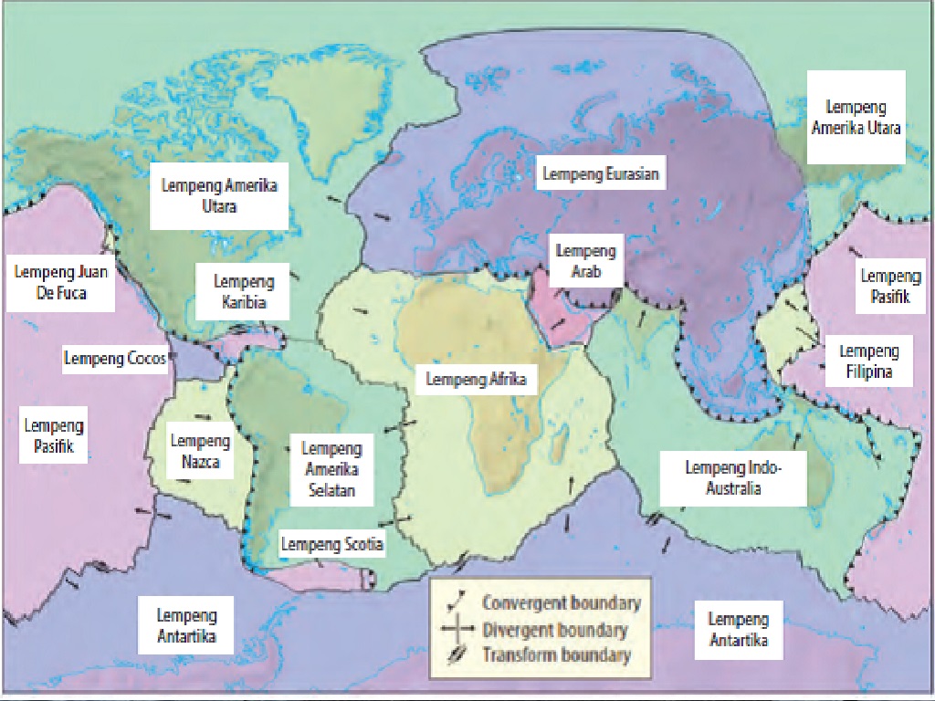 Diagram Lempeng Di Dunia Beserta Jenis Pergerakannya - Riset