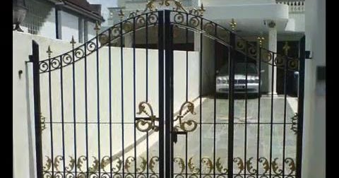 IRON AND STEEL GATE DESIGN: Iron gate with Solid bar design for ...