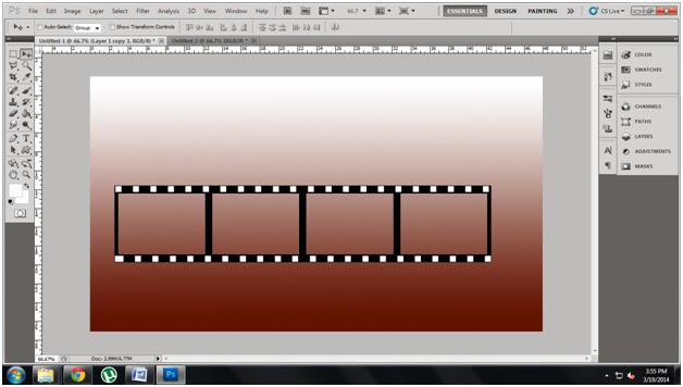 3D Film Roll Eeffect Using Photoshop