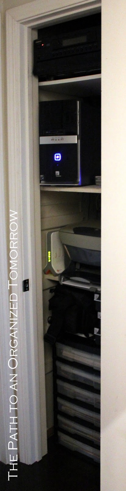 The Path to an Organized Tomorrow: The Path to Our Dream Home: Media Closet