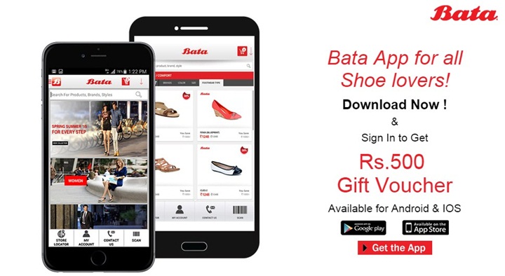 Download Bata Mobile App And Get Rs 500 Gift Coupon.[Proof Added ...