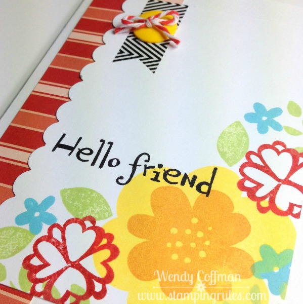 Stamping Rules!: Day 112: Hello Friend Card