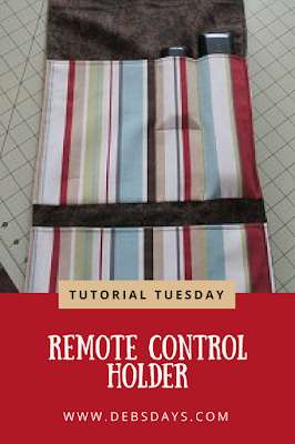 Deb's Days: How to Make a Remote Control Holder - Tutorial Tuesday