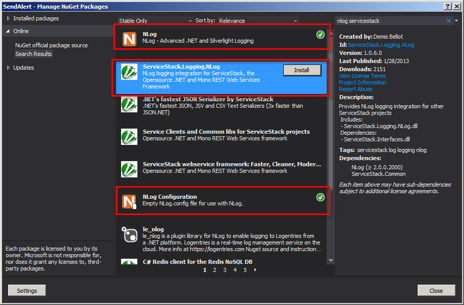 ServiceStack Logging with NLog - Huan-Lin 學習筆記