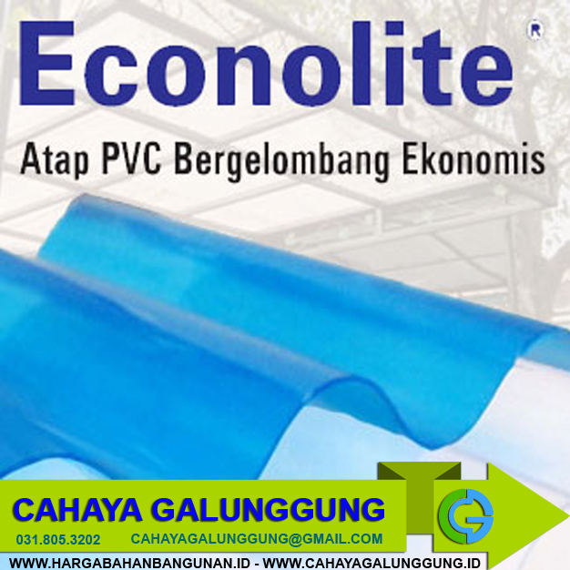 HARGA ATAP PVC ECONOLITE MURAH 2018 TERBARU - www.cahayagalunggung.id
