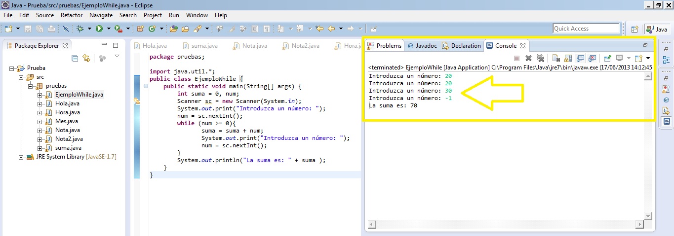 Java: Estructuras de Control