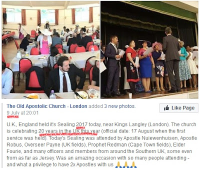 Old Apostolic Church revealed: March 2017