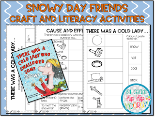 1st Grade Hip Hip Hooray!: Snow Day Friends...Craft and Literacy ...