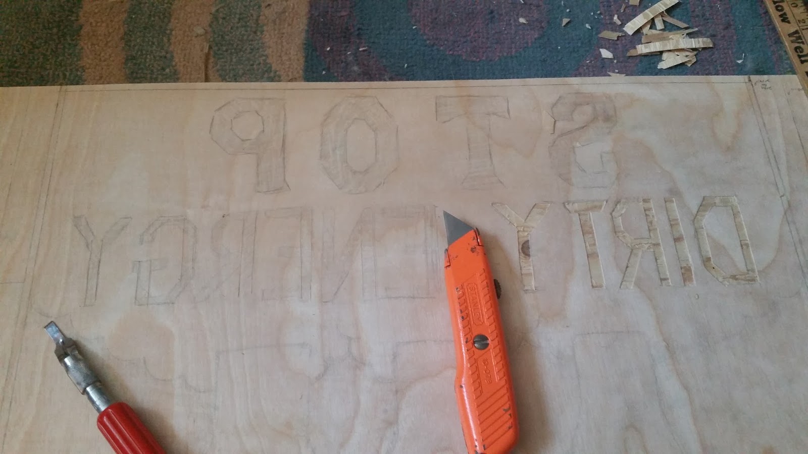 Jennifer Duff Creations: DIY Woodblock Print - Rally Signs