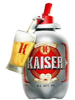 O Colecionador de Latas: Cerveja Kaiser Barril 4l - Brasil