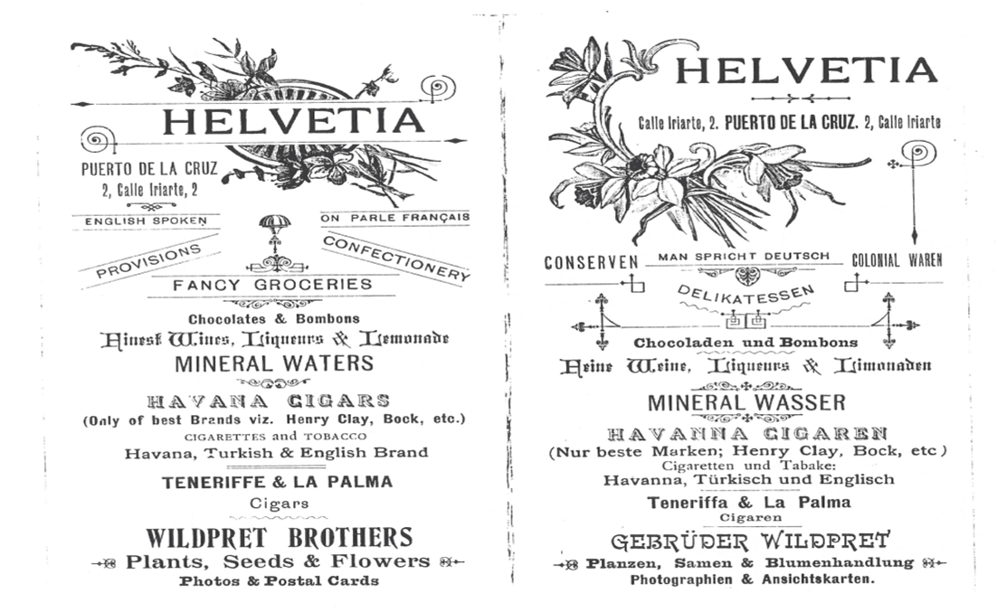 Blog de Crónicas Portuenses: Los Hermanos Wildpret y el Café Helvetia