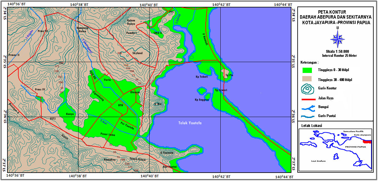Blognya Lorens : Membuat Peta Kontur Memakai Data DEM SRTM