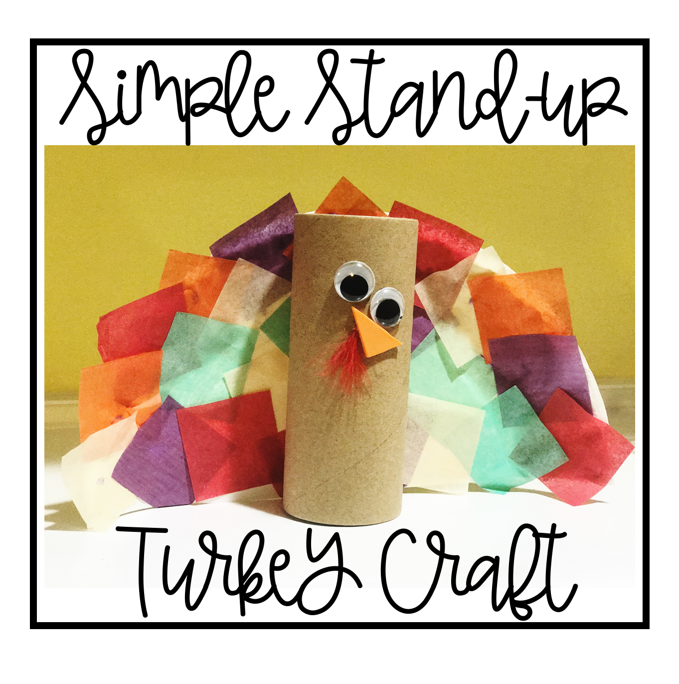 Simple Stand-up Turkey Craft - Teaching Special Thinkers
