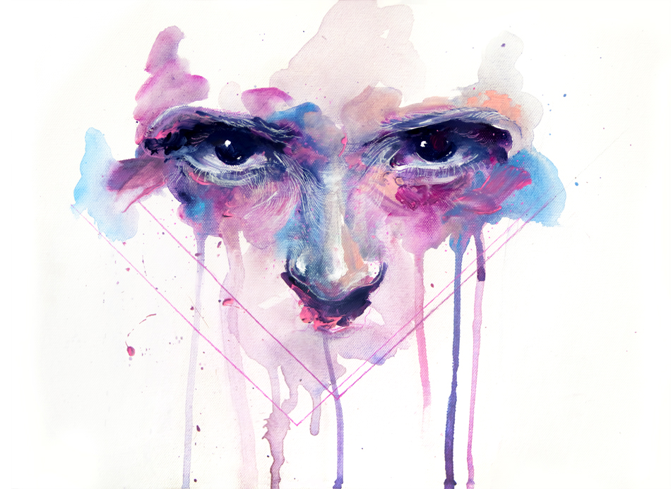 IIIINSPIRED: all eyes _ some paintings by agnes-cecile