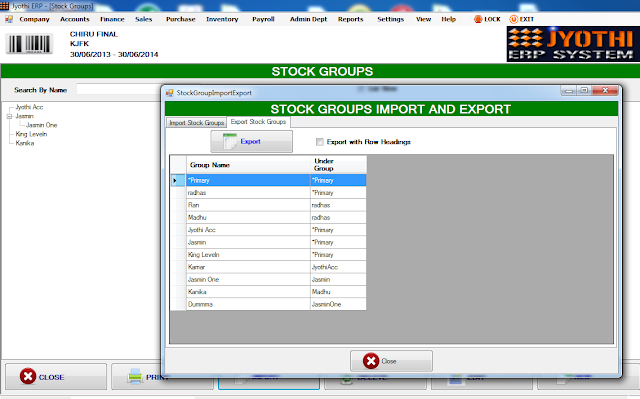 Jyothi Erp System In Vb Source Code Erp System Stock Items Screens